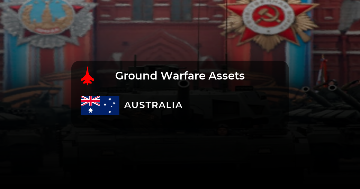 Australia - Ground Warfare Assets - Force Index - Military Watch Magazine