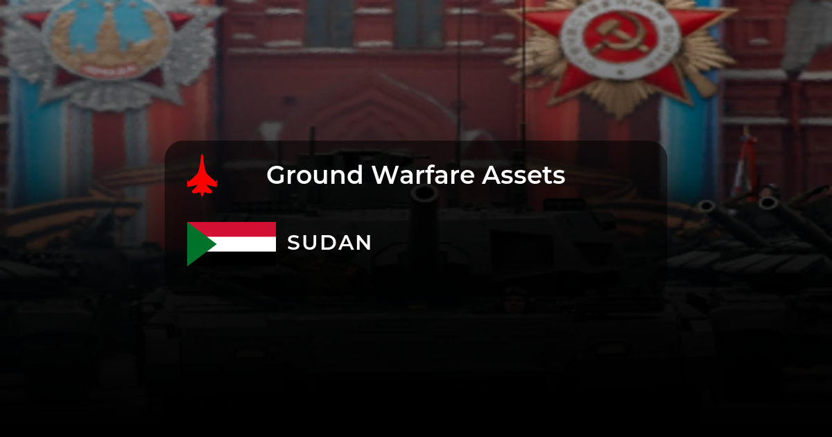 Sudan - Ground Warfare Assets - Force Index - Military Watch Magazine